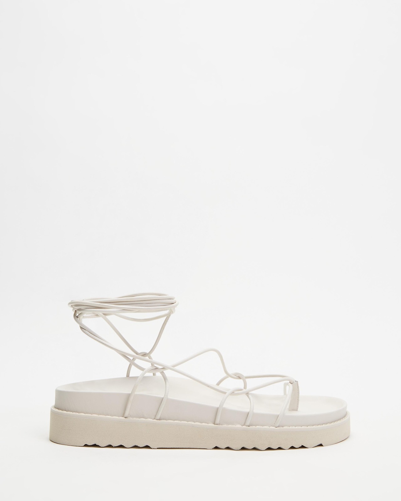 Leather Tie Sandals Size Au 9 Airrobe