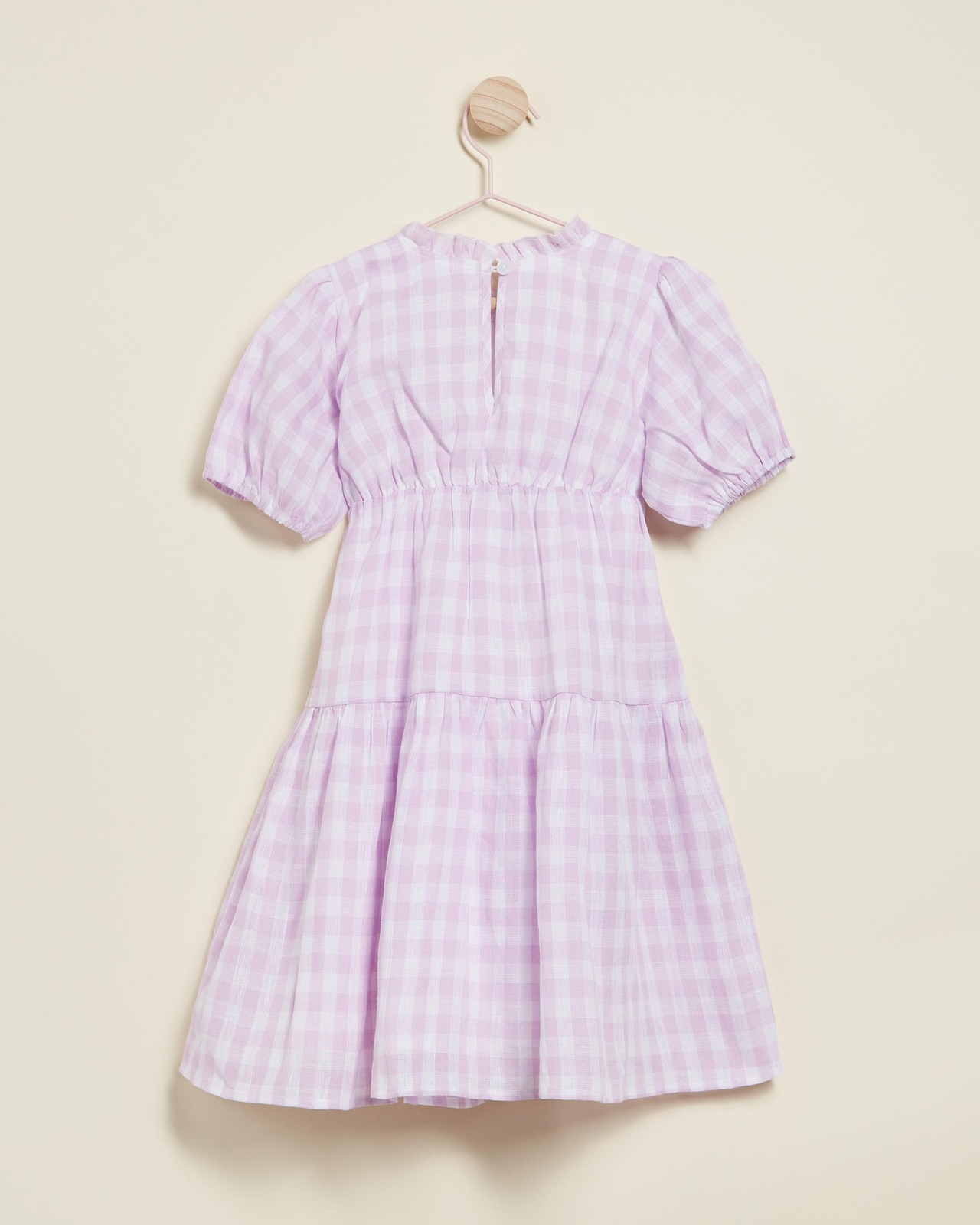 AERE Mini Linen Tiered Mini Dress - Kids - AirRobe