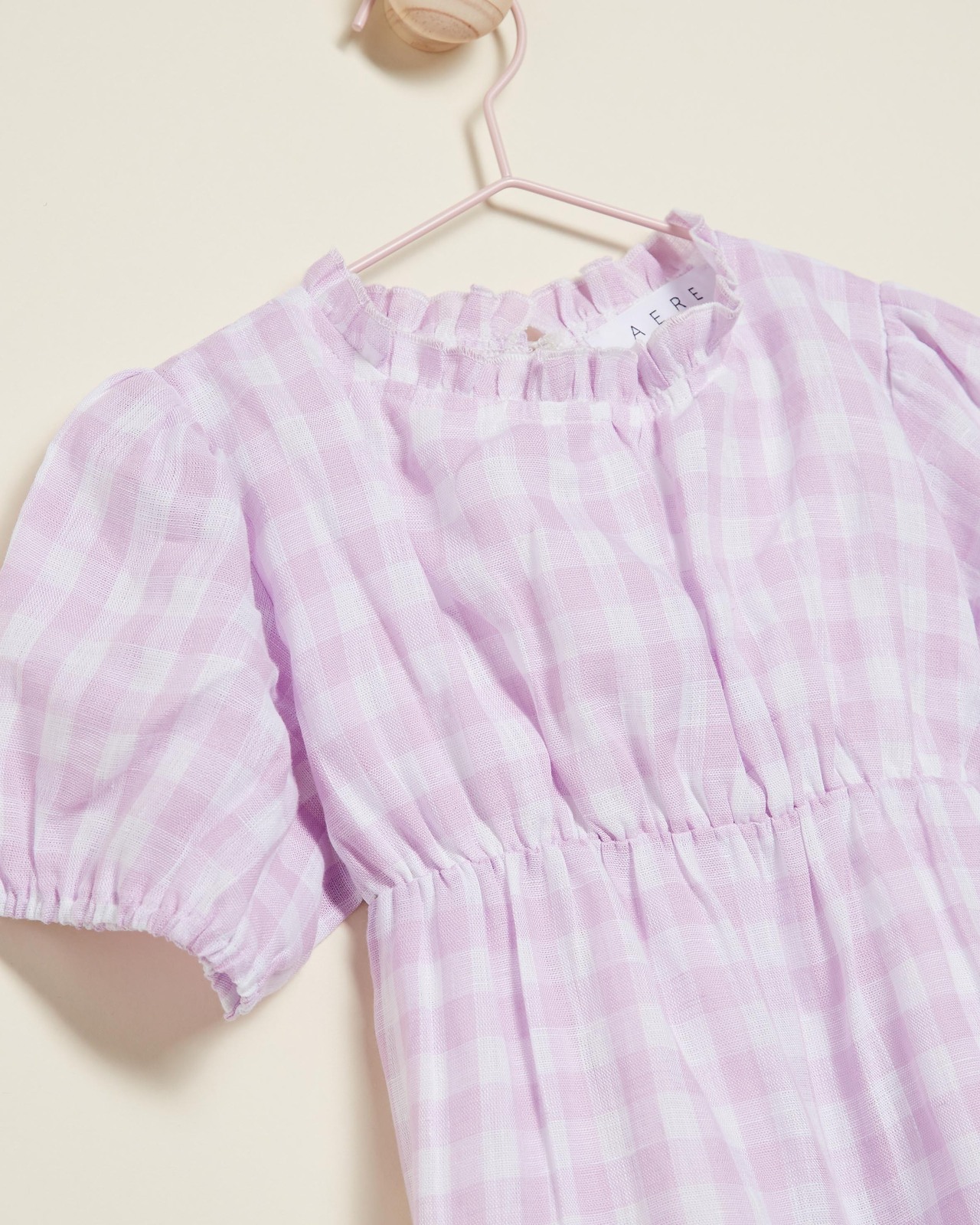 AERE Mini Linen Tiered Mini Dress - Kids - AirRobe