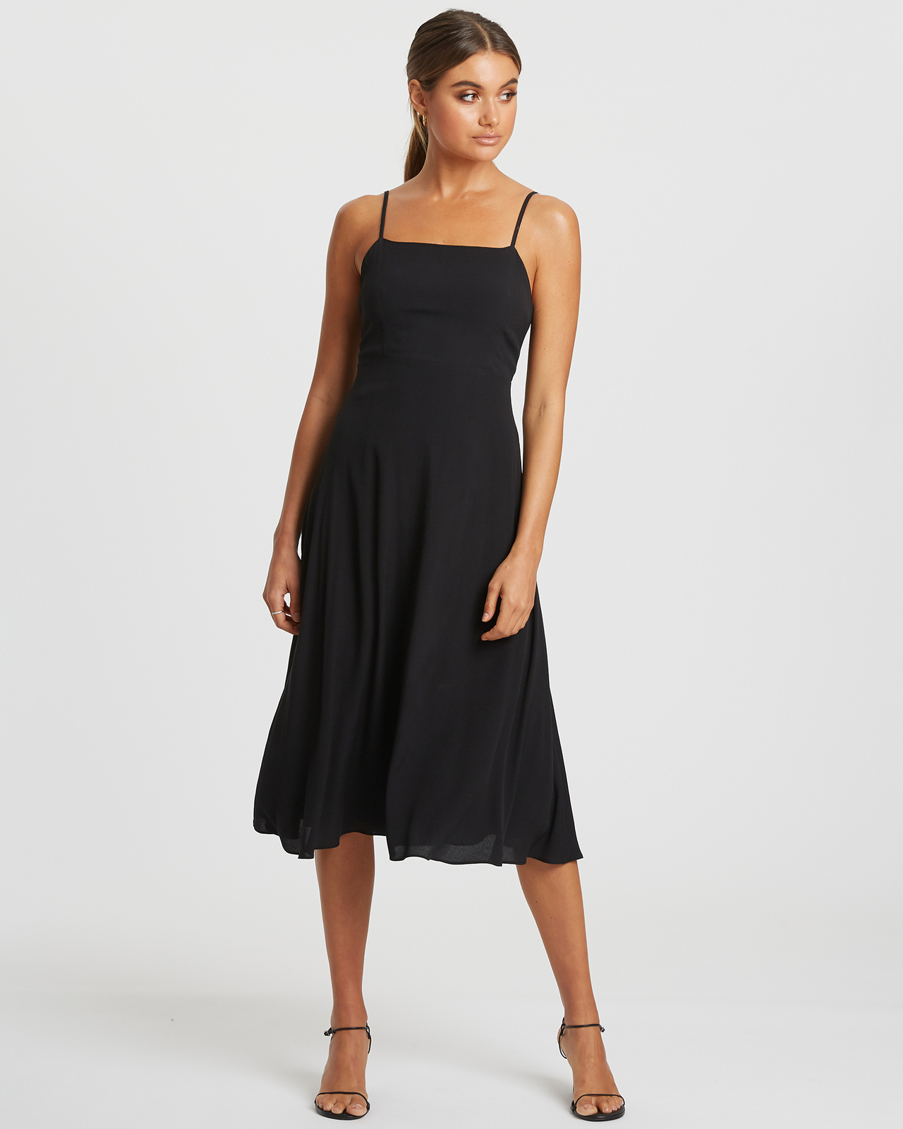 Damsel + Silk Core Full Midi Dress - AirRobe