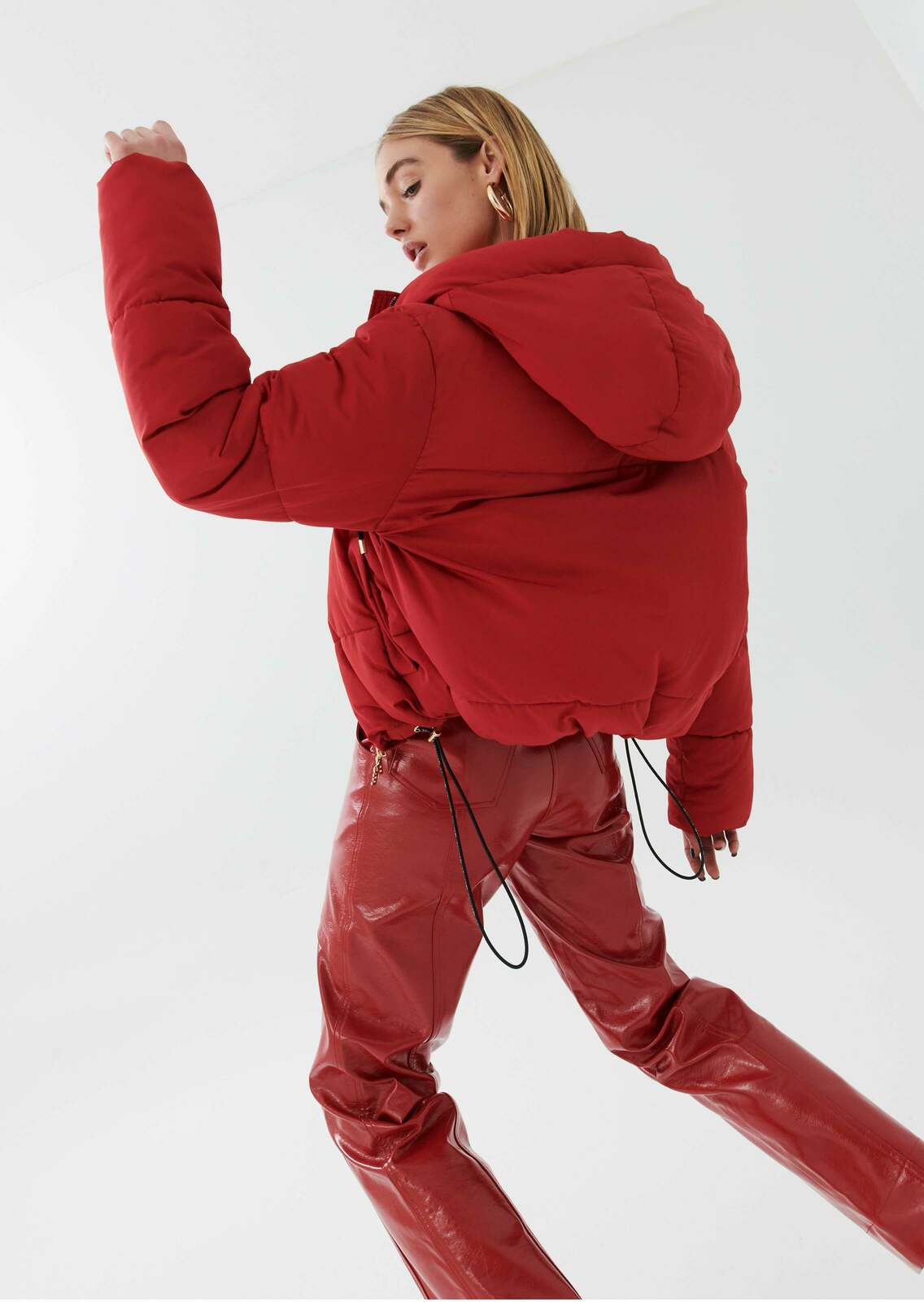 P.E Nation GOALSIDE PUFFER JACKET IN CHILLI - AirRobe