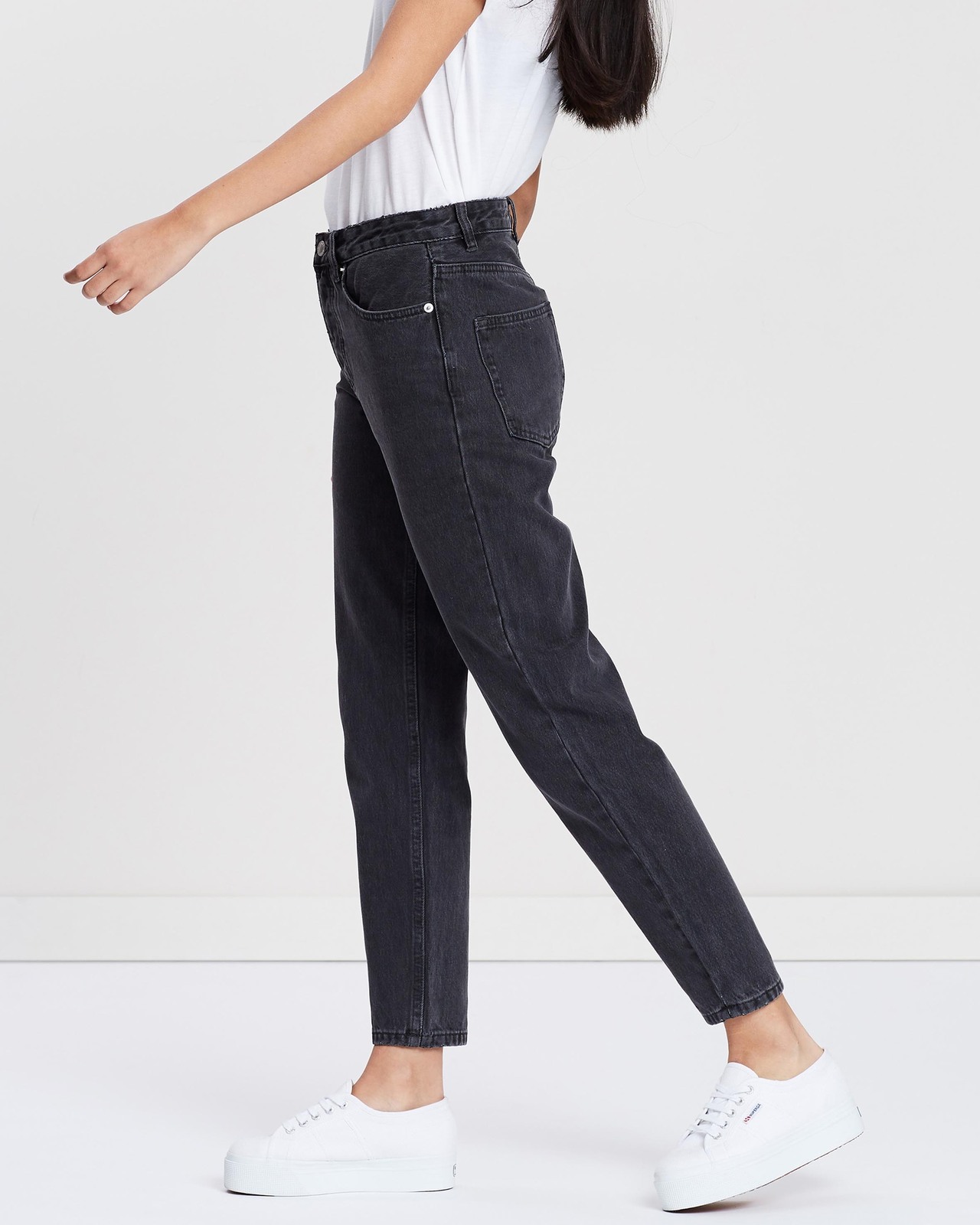 Assembly Label High Waist Rigid Jeans - AirRobe