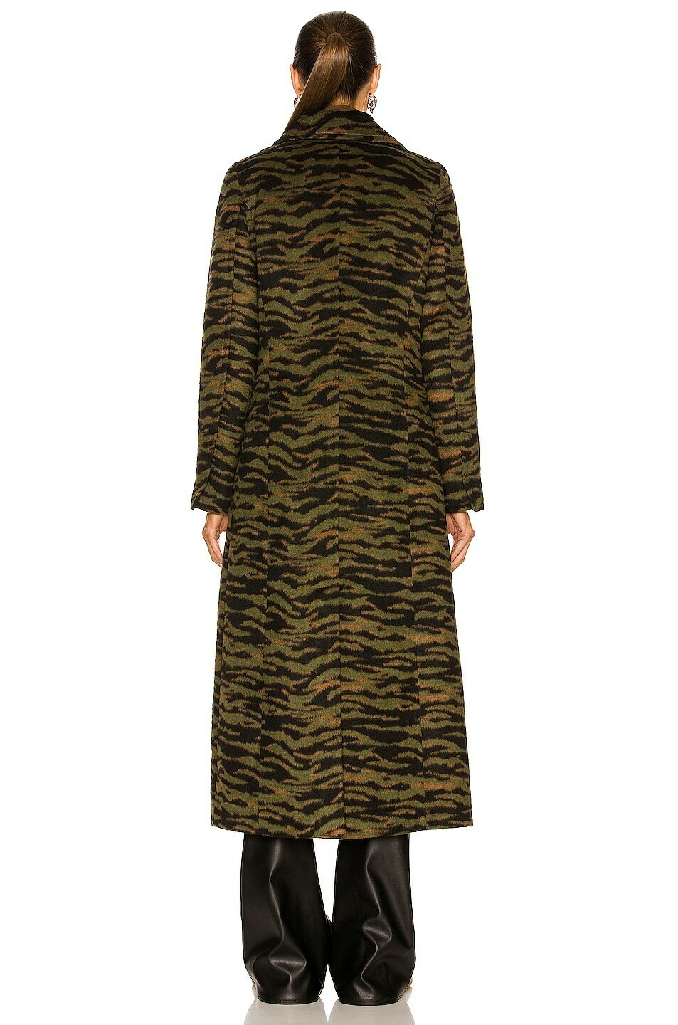 STAND STUDIO STAND STUDIO Donatella Coat in Green Zebra - AirRobe