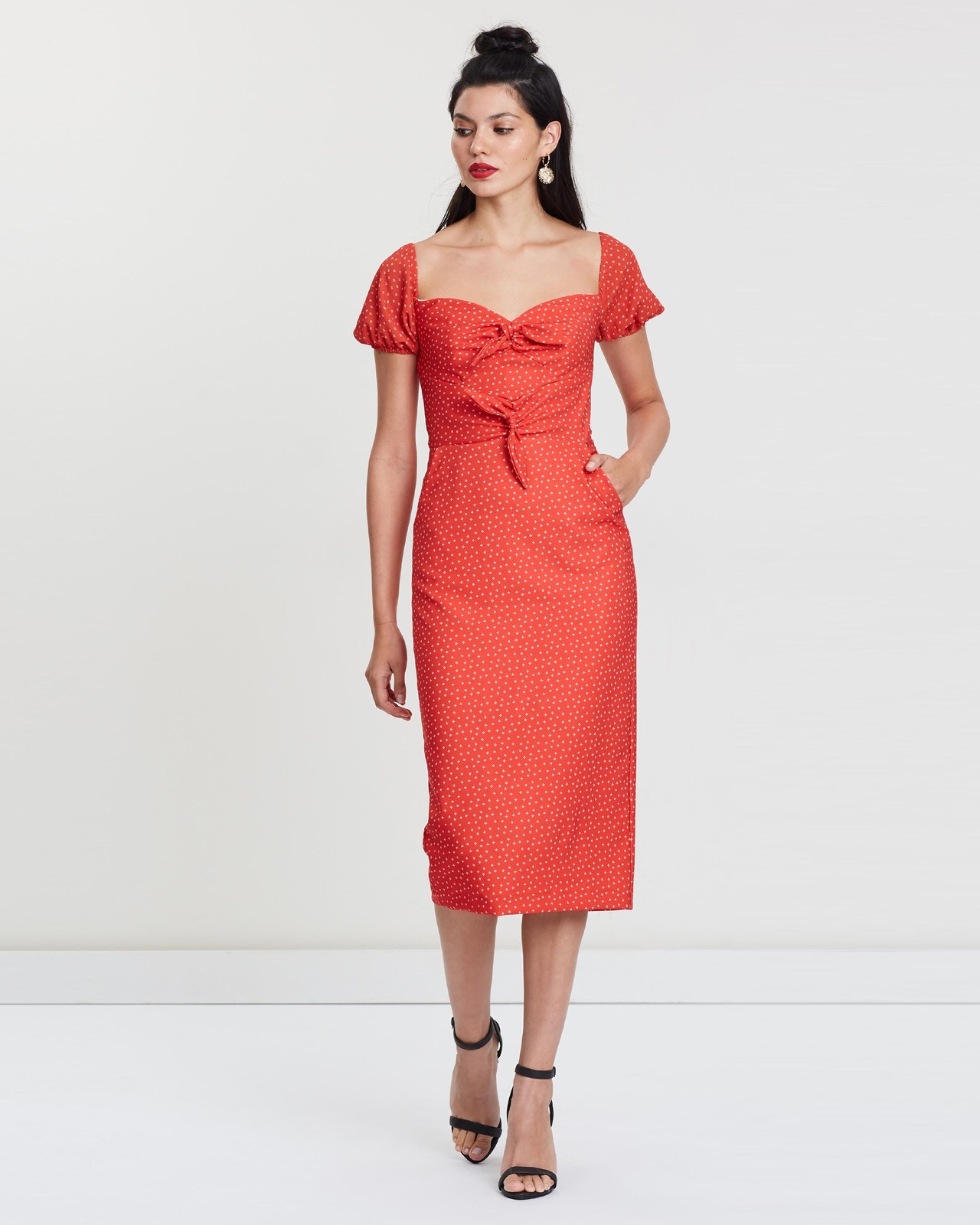 Arcadia Tie Midi Dress - AirRobe