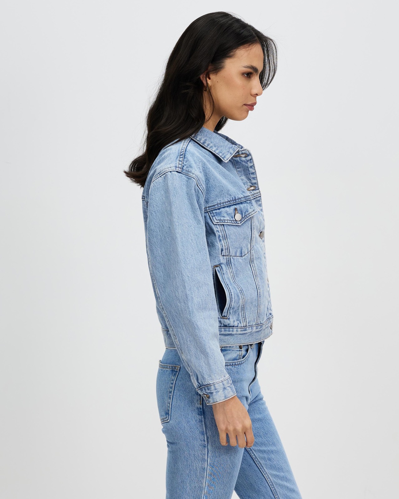 Assembly Label Relaxed Denim Jacket - AirRobe