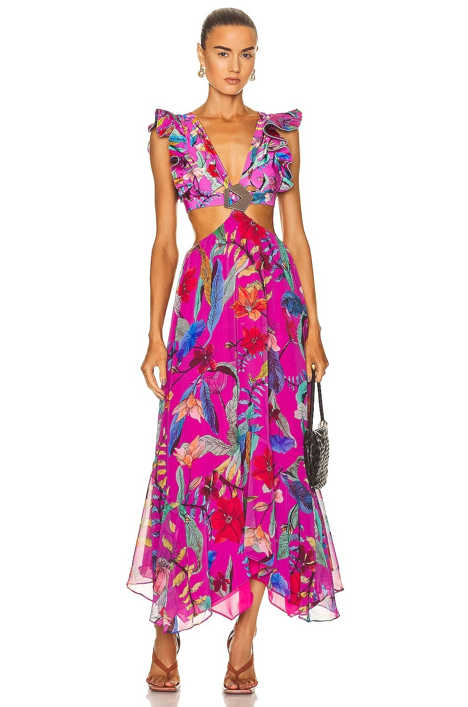 PatBO PatBO Zamia Belted Beach Dress in Magenta - AirRobe