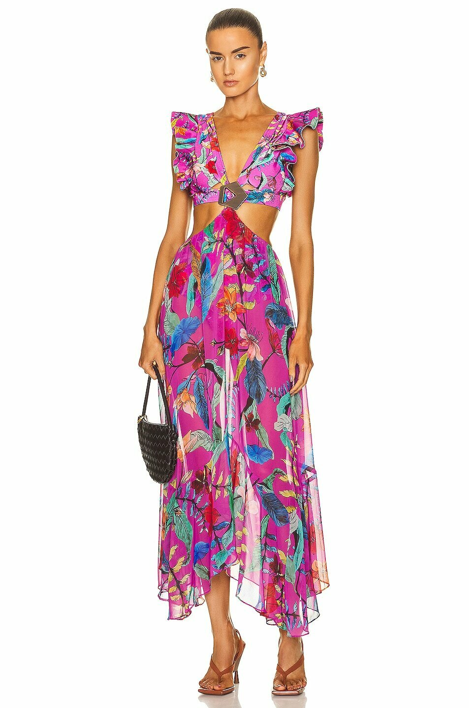 PatBO PatBO Zamia Belted Beach Dress in Magenta - AirRobe