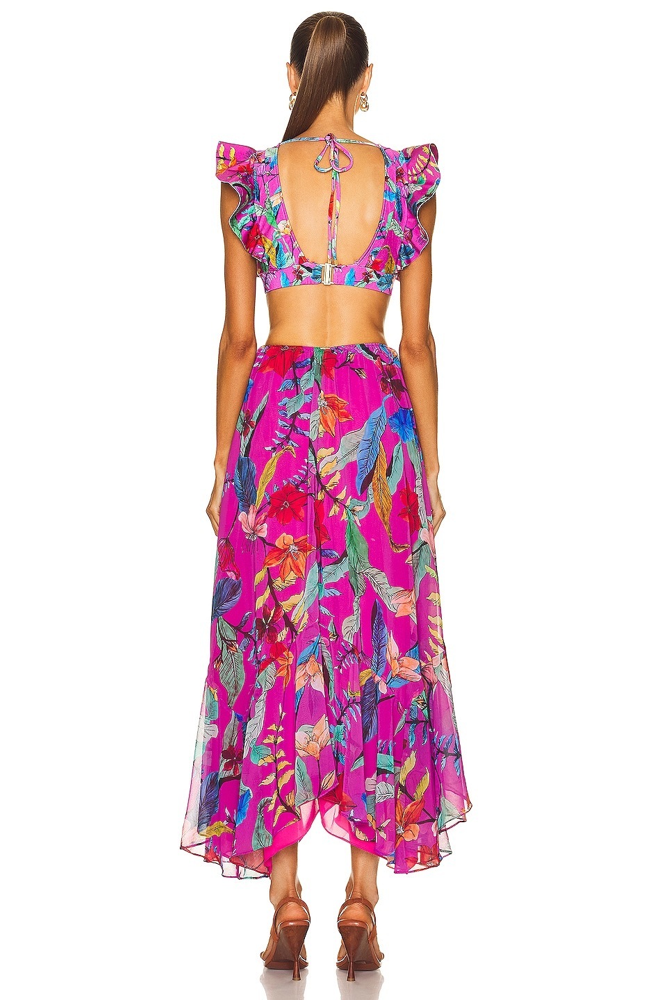 PatBO PatBO Zamia Belted Beach Dress in Magenta - AirRobe