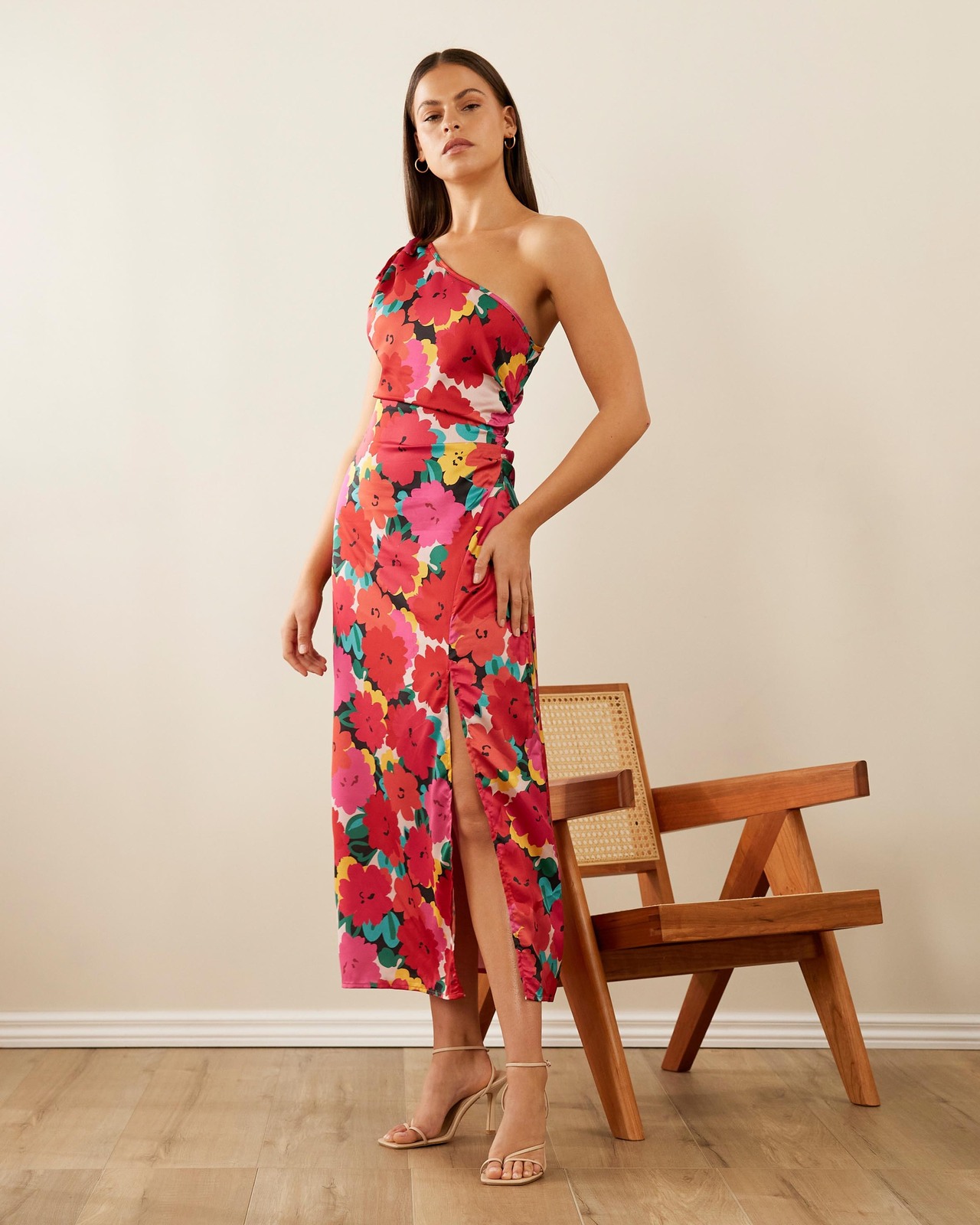 Atmosandhere Fritzi One Shoulder Midi Dress Airrobe