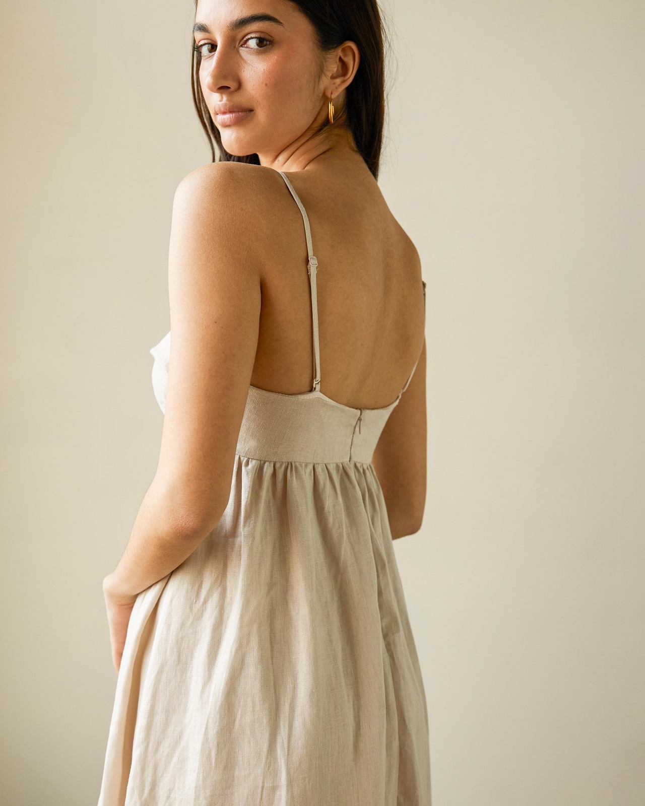 AERE Linen Twist Maxi Dress - AirRobe