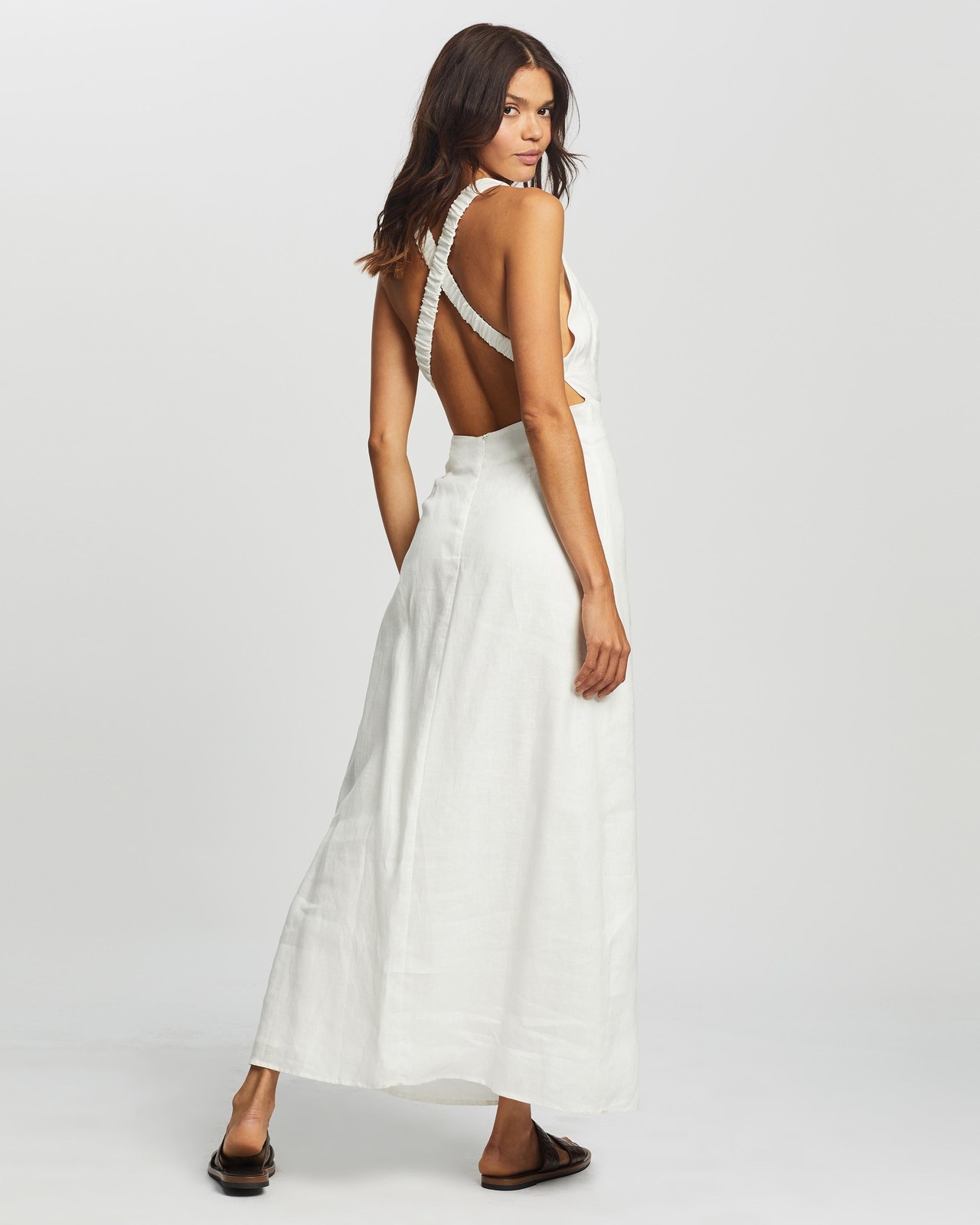 AERE Cross Back Maxi Dress - AirRobe
