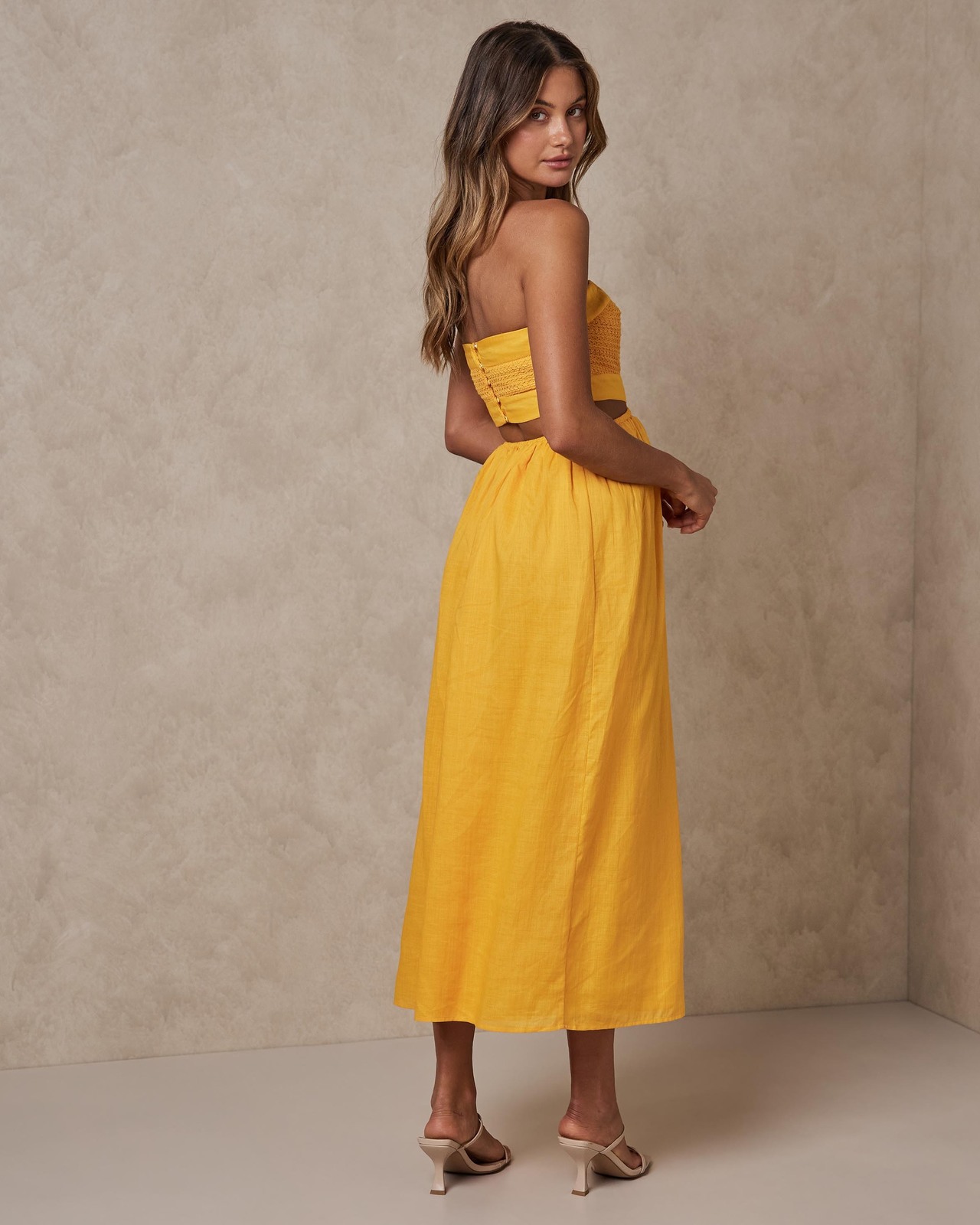 Aere Crochet Insert Maxi Dress Airrobe