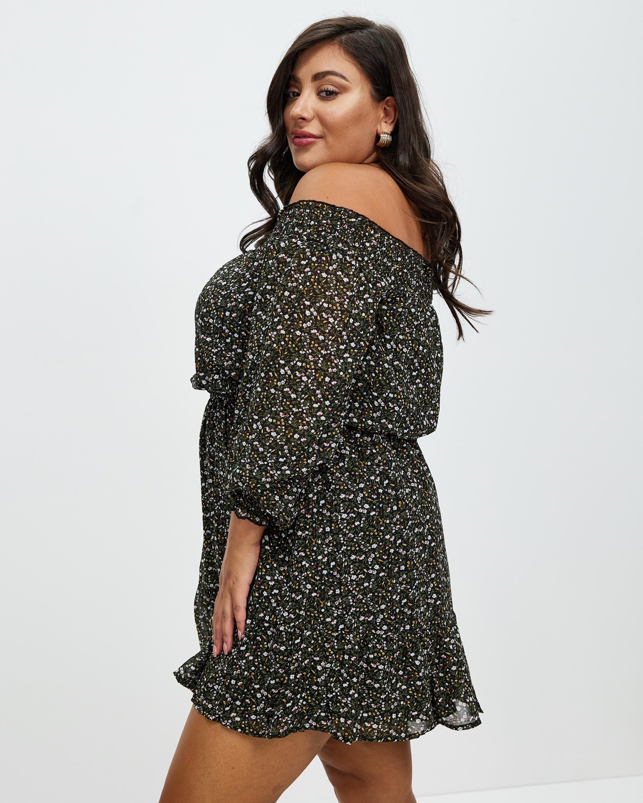 Atmos&Here Nikitta Off Shoulder Mini Dress - AirRobe