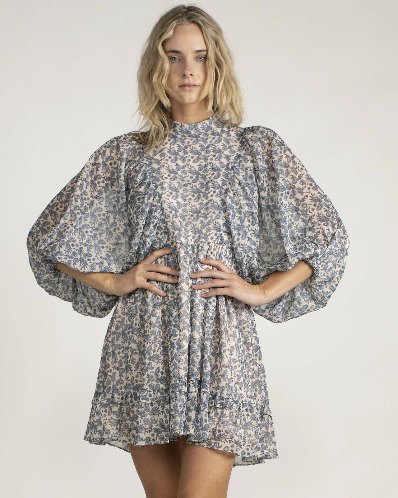 THREE OF SOMETHING Connection Paisley Captured Dress - AirRobe