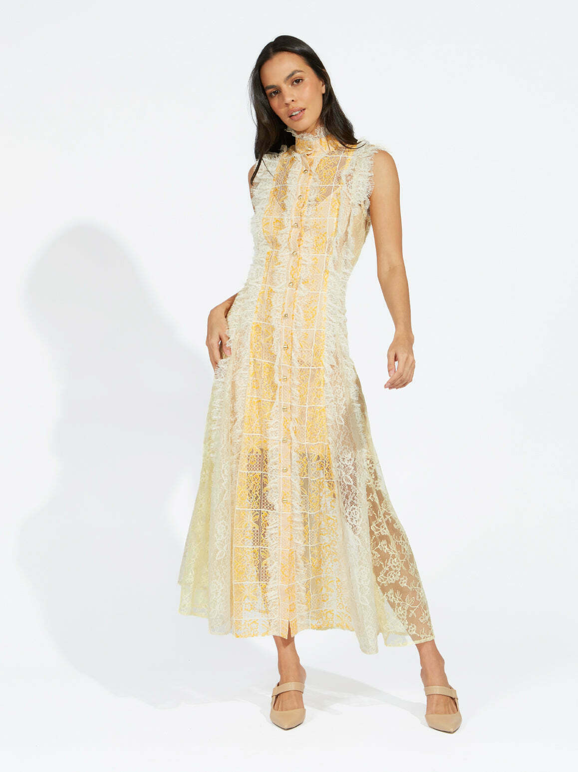 Oh! You Pretty Thing Midi Dress Yellow - AirRobe