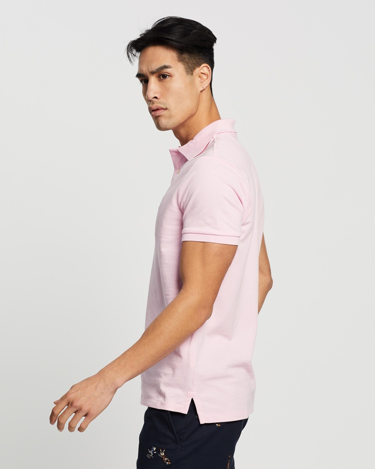 Polo Ralph Lauren Custom Slim Fit SS Knit Polo - The ICONIC Exclusives ...