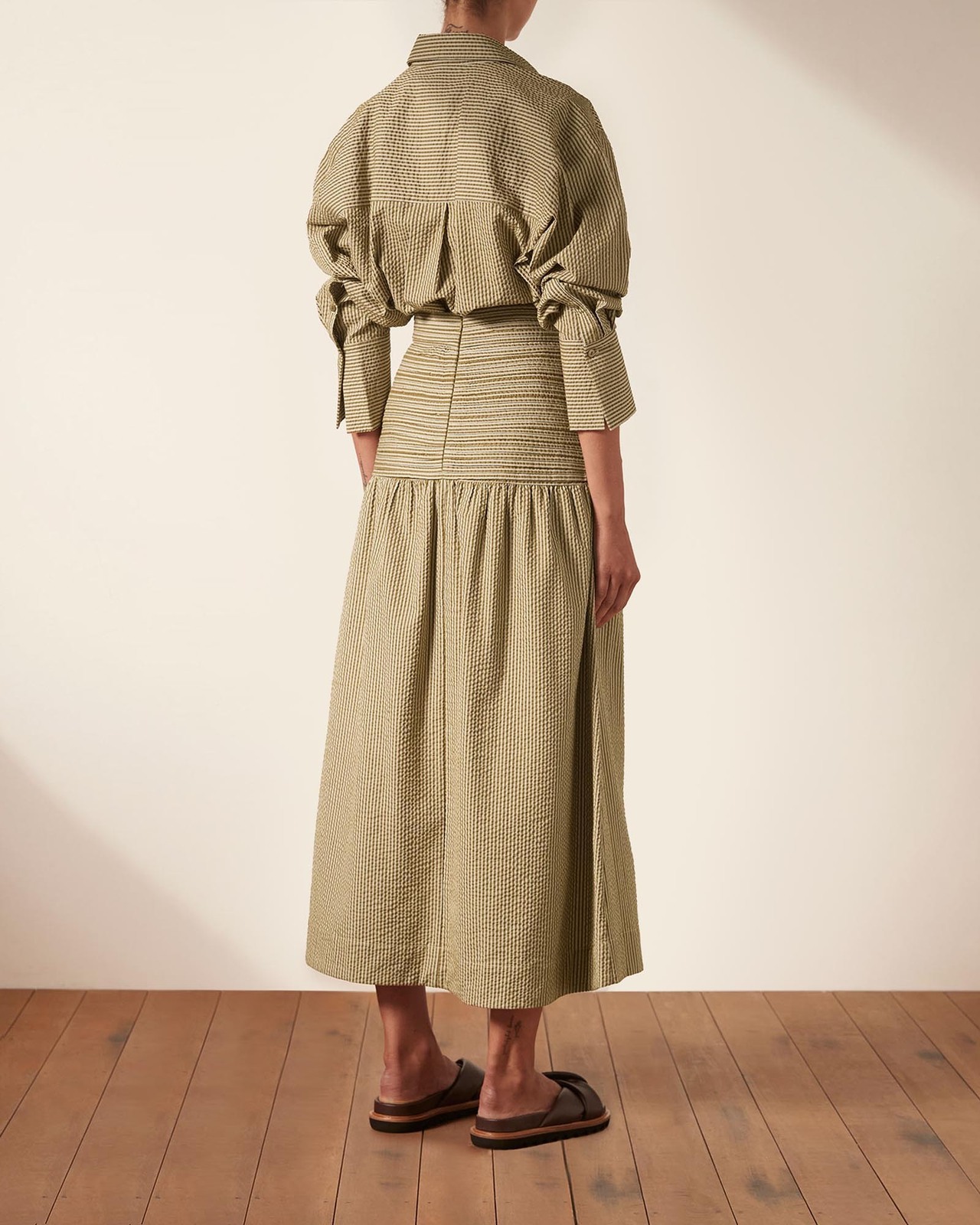 Shona Joy Roberta Pin Tuck Midi Skirt - AirRobe