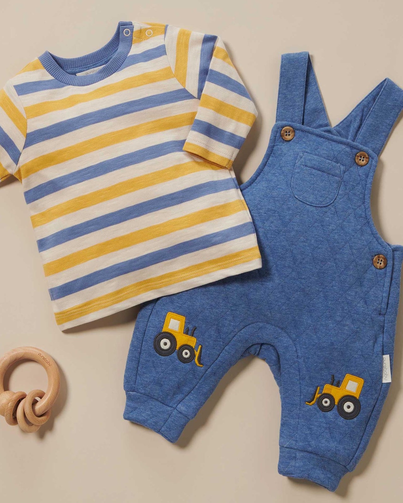 Purebaby Quilted Overall Set - Babies-Kids - AirRobe