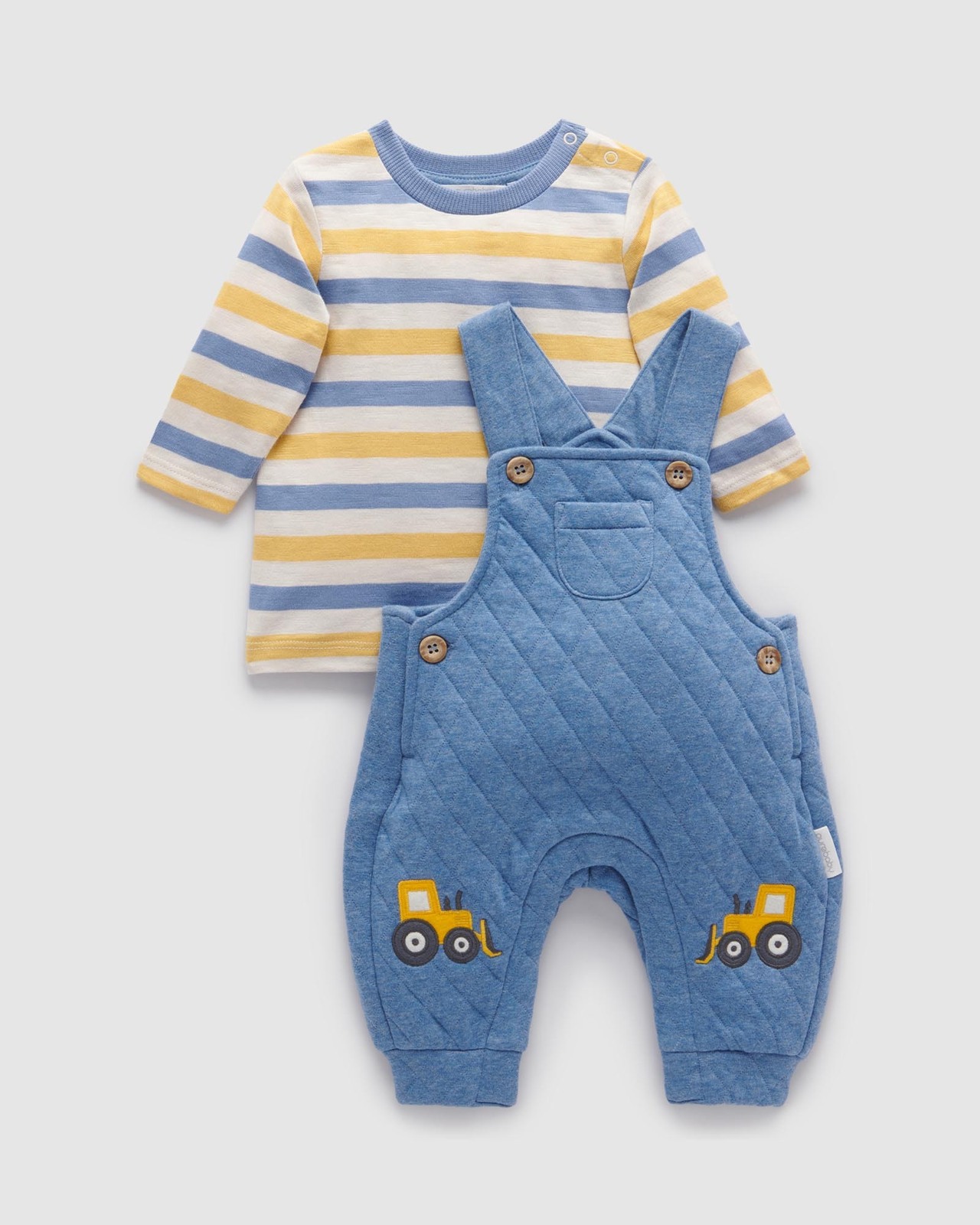 Purebaby Quilted Overall Set - Babies-Kids - AirRobe
