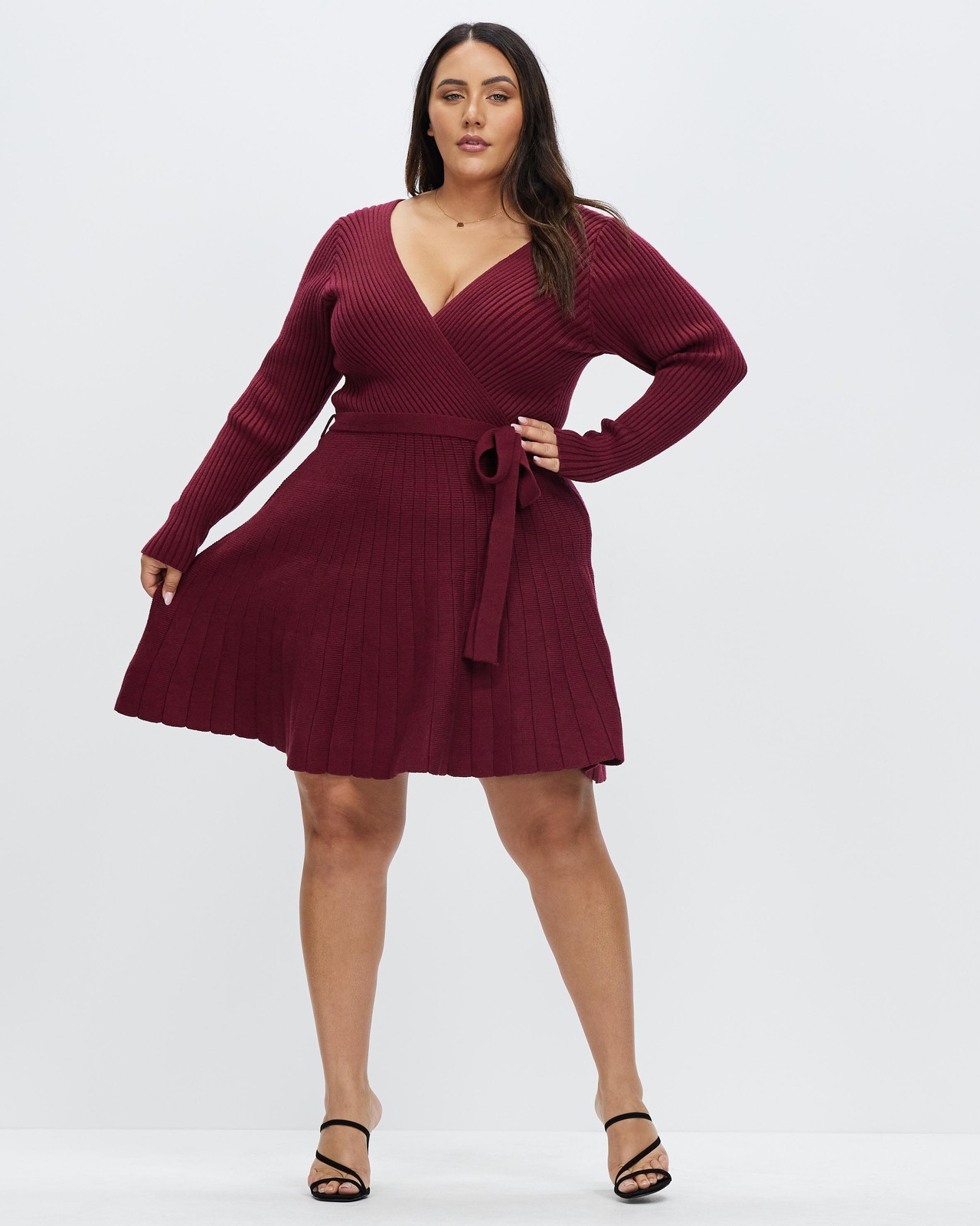 Atmos&Here Curvy Aria Long Sleeve Mini Dress - AirRobe