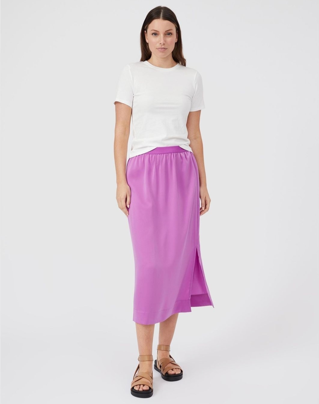 Slip Skirt In Recycled Satin - AirRobe