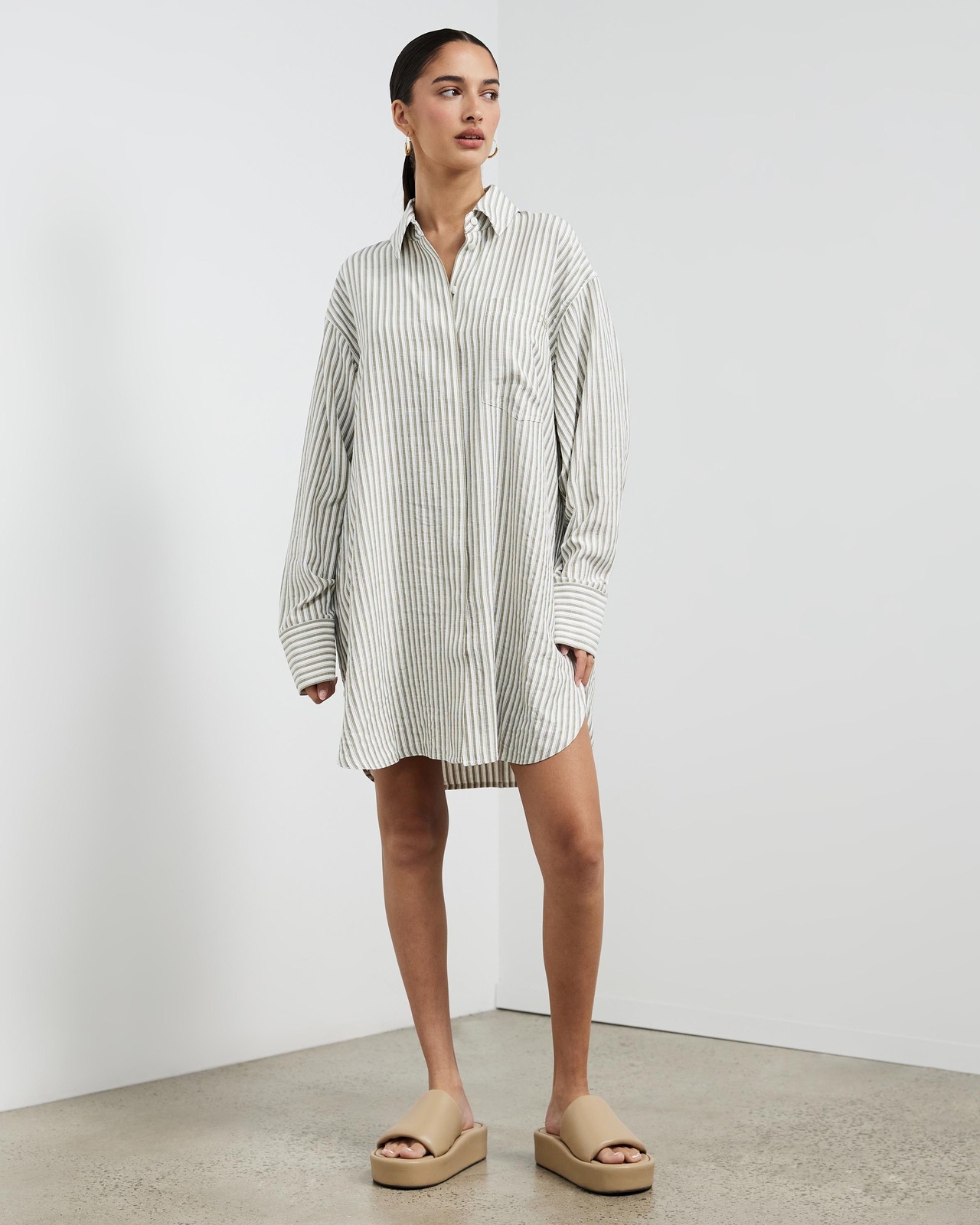 CAMILLA AND MARC Marcelo Striped Shirt Dress - AirRobe