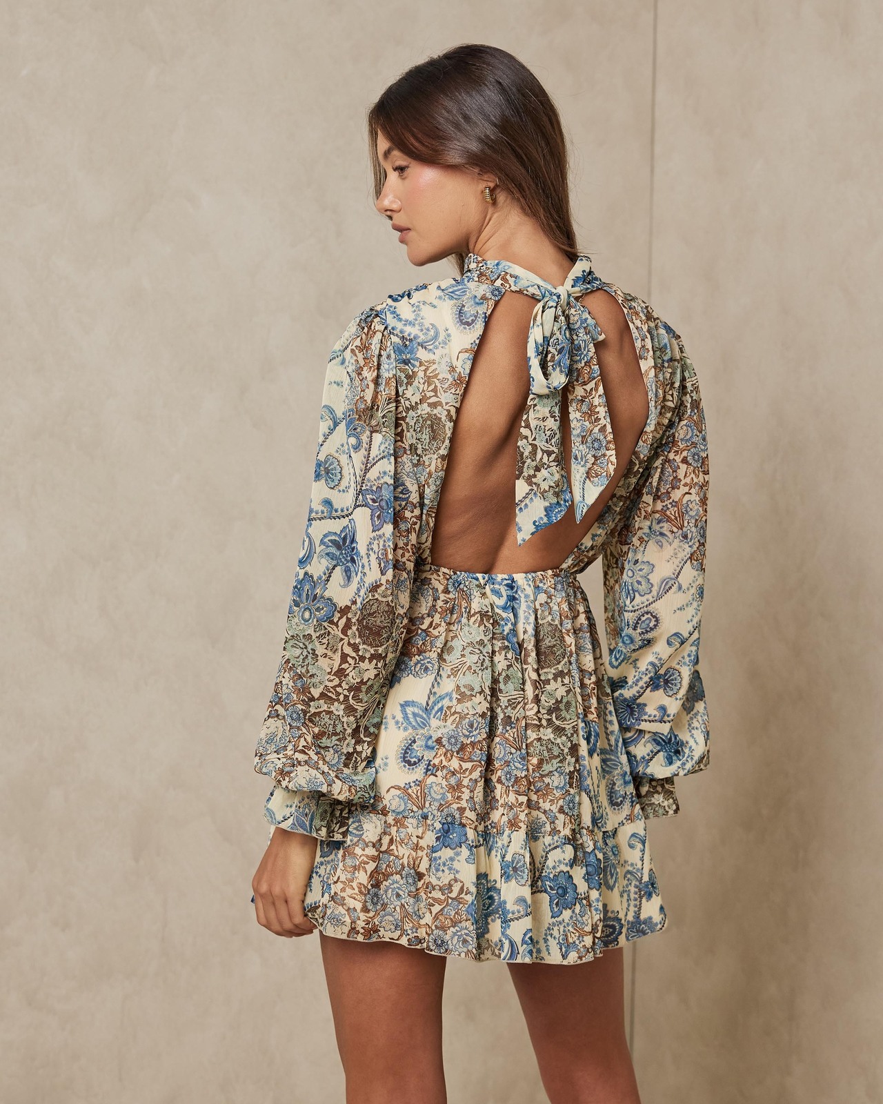 AERE Tiered Mini Dress - AirRobe