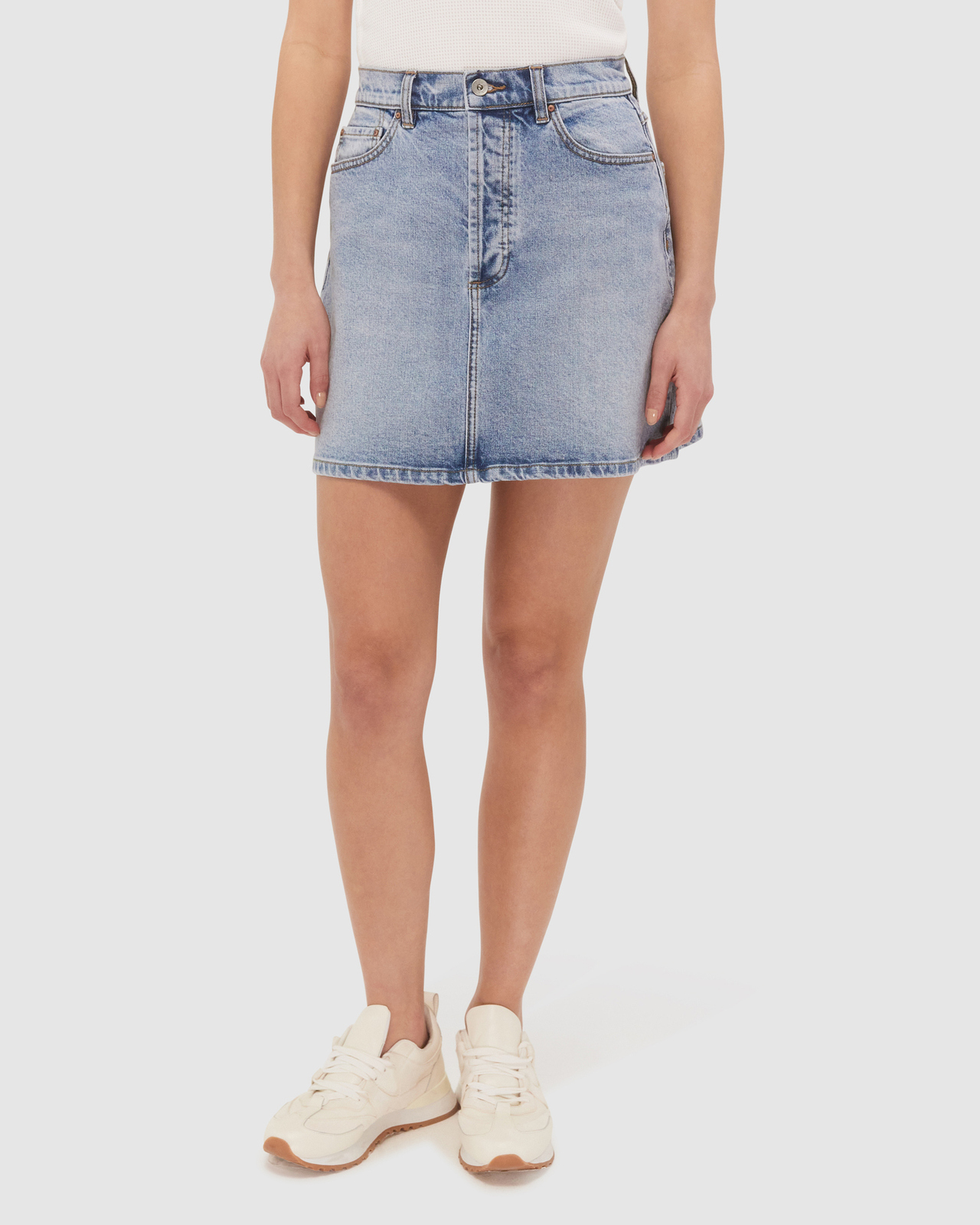 Sb Ava Denim Mini Skirt Airrobe