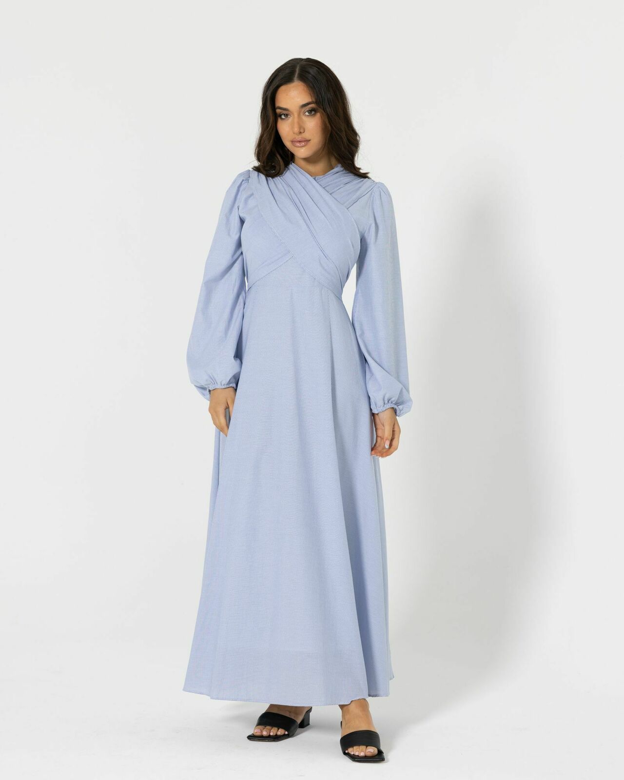 'Sara' A-line Crossover Dress - AirRobe