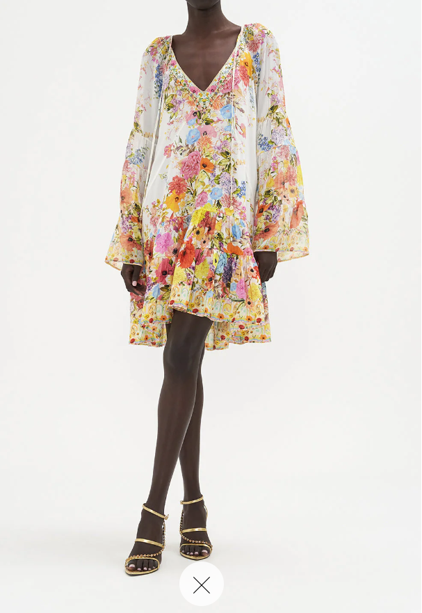 Camilla Camilla A Line Gathered Panel Dress Sunlight Symphony 3xl