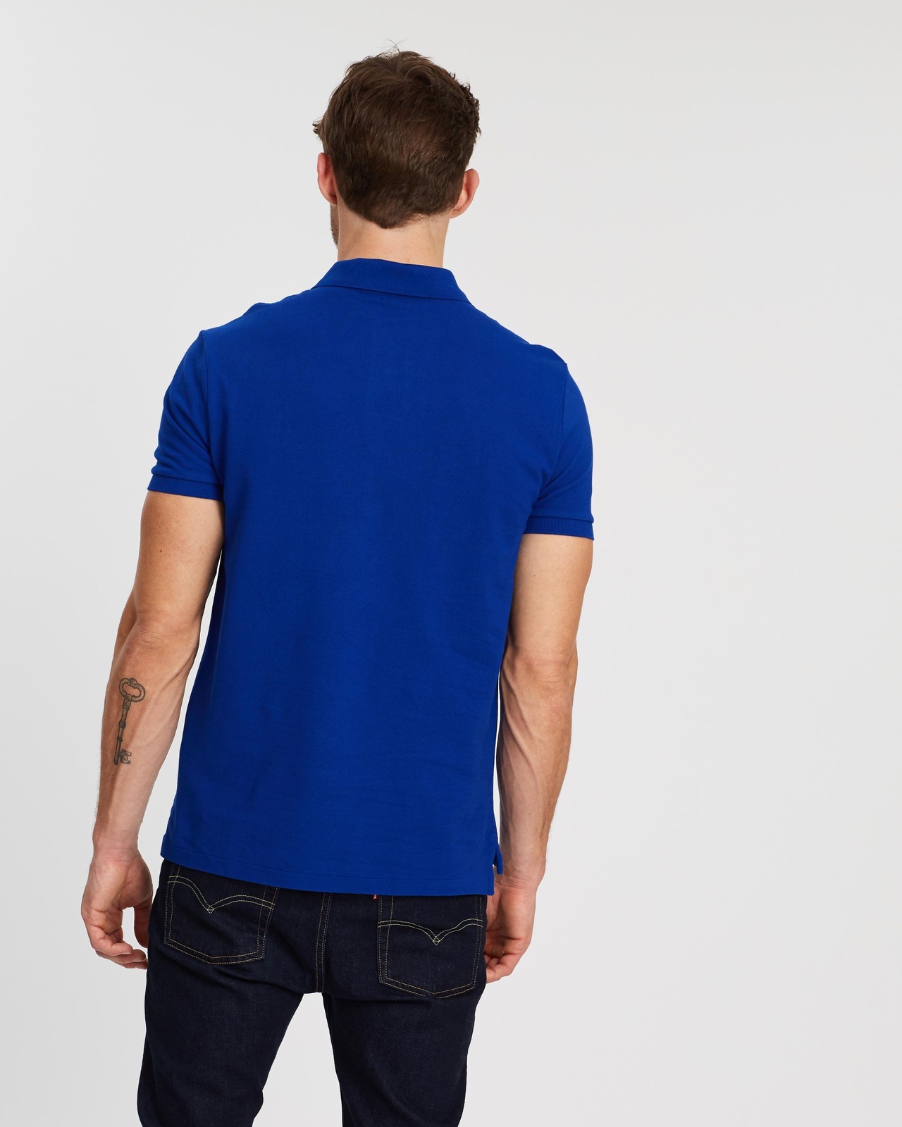 SS Custom Slim Fit Knit Basic Mesh Polo - AirRobe