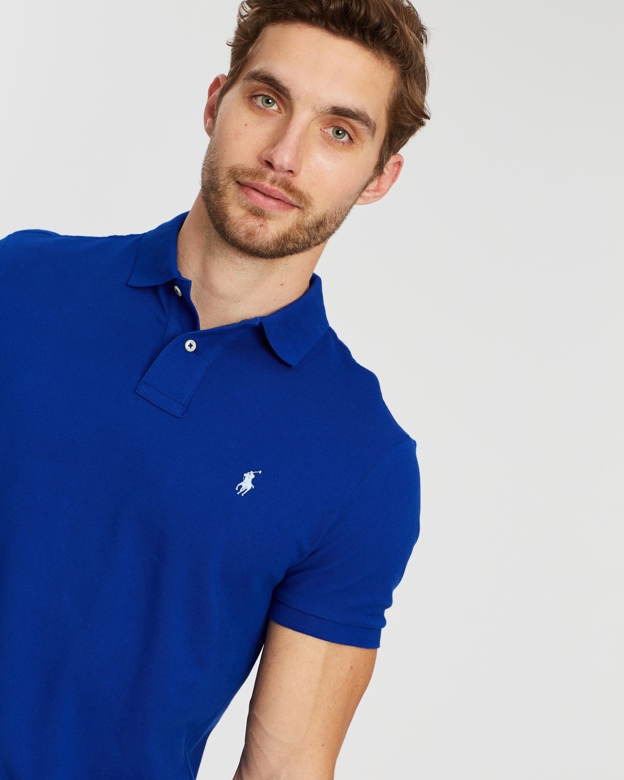 SS Custom Slim Fit Knit Basic Mesh Polo - AirRobe