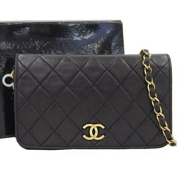 CC Quilted Leather Full Flap Bag - AirRobe