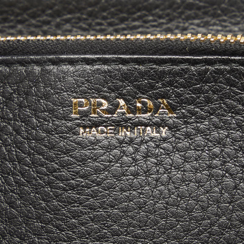 Prada Leather Zip Around Wallet - AirRobe