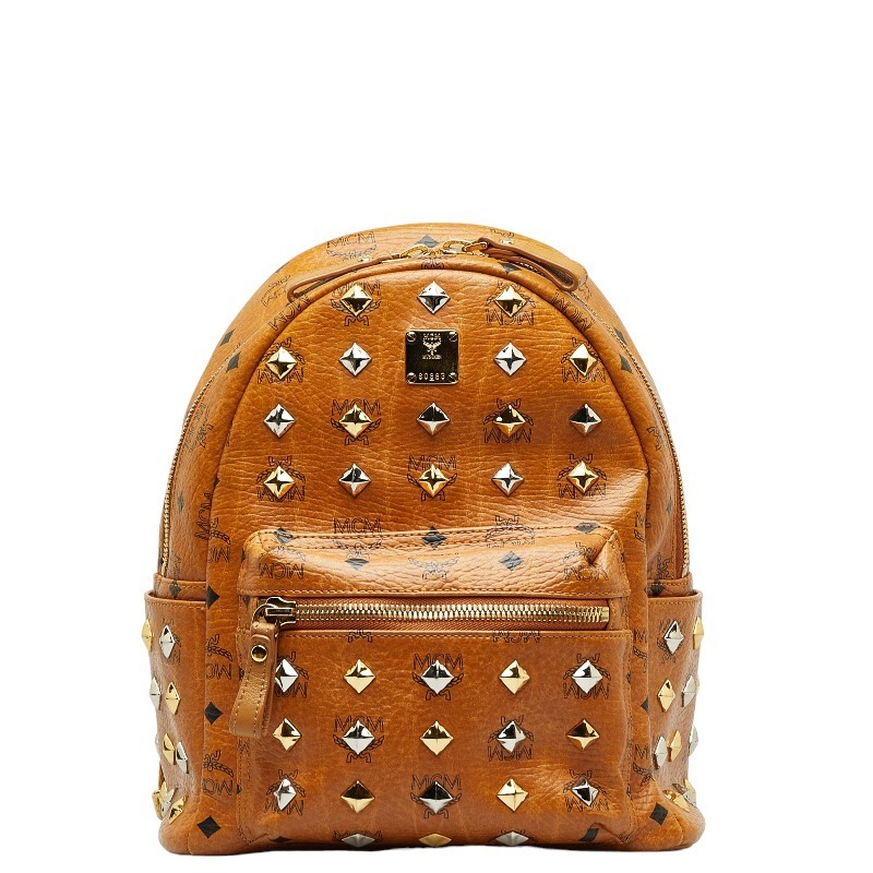 MCM Visetos Studded Stark Small Backpack - AirRobe