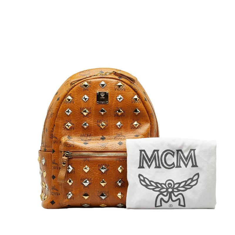 MCM Visetos Studded Stark Small Backpack - AirRobe