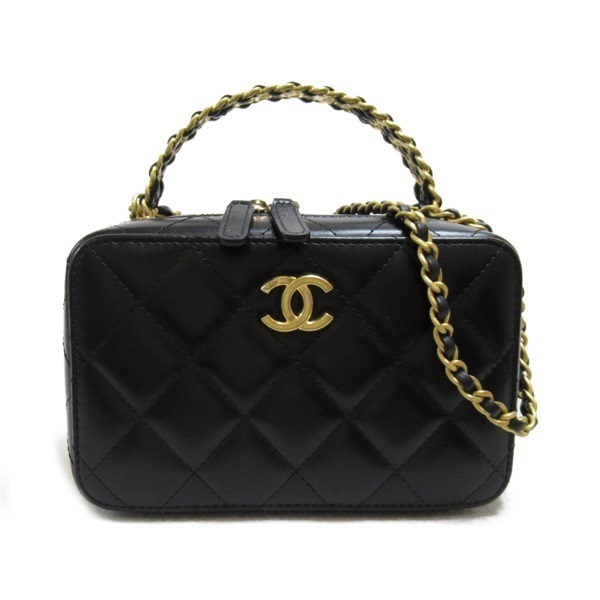 Chanel CC Quilted Leather Mini Vanity Bag - AirRobe