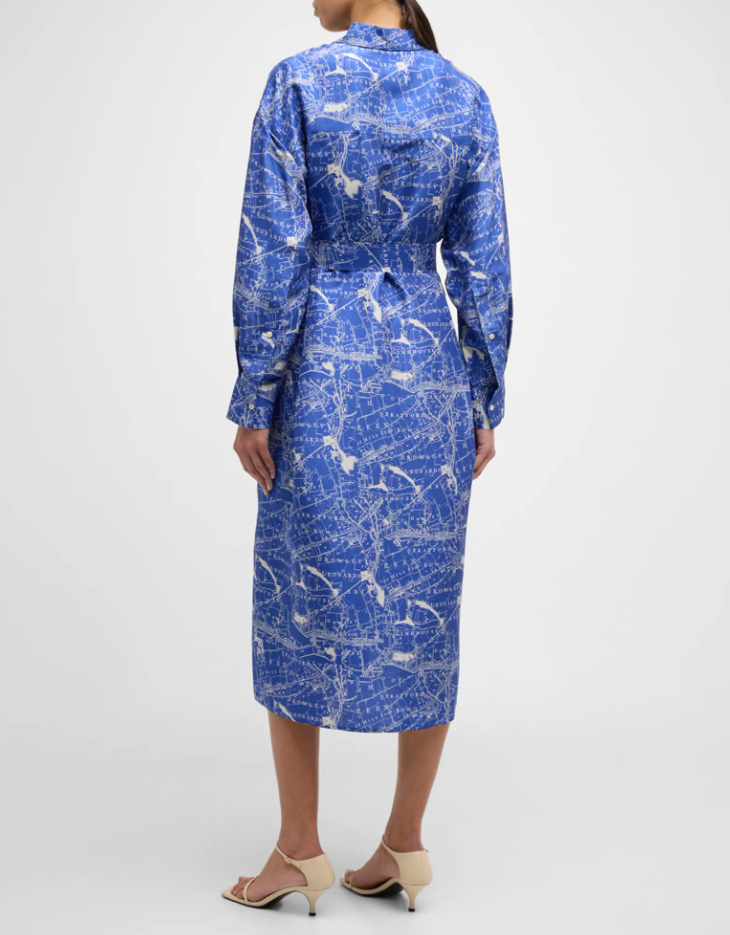 Oroton Map Print Shirt Dress Airrobe
