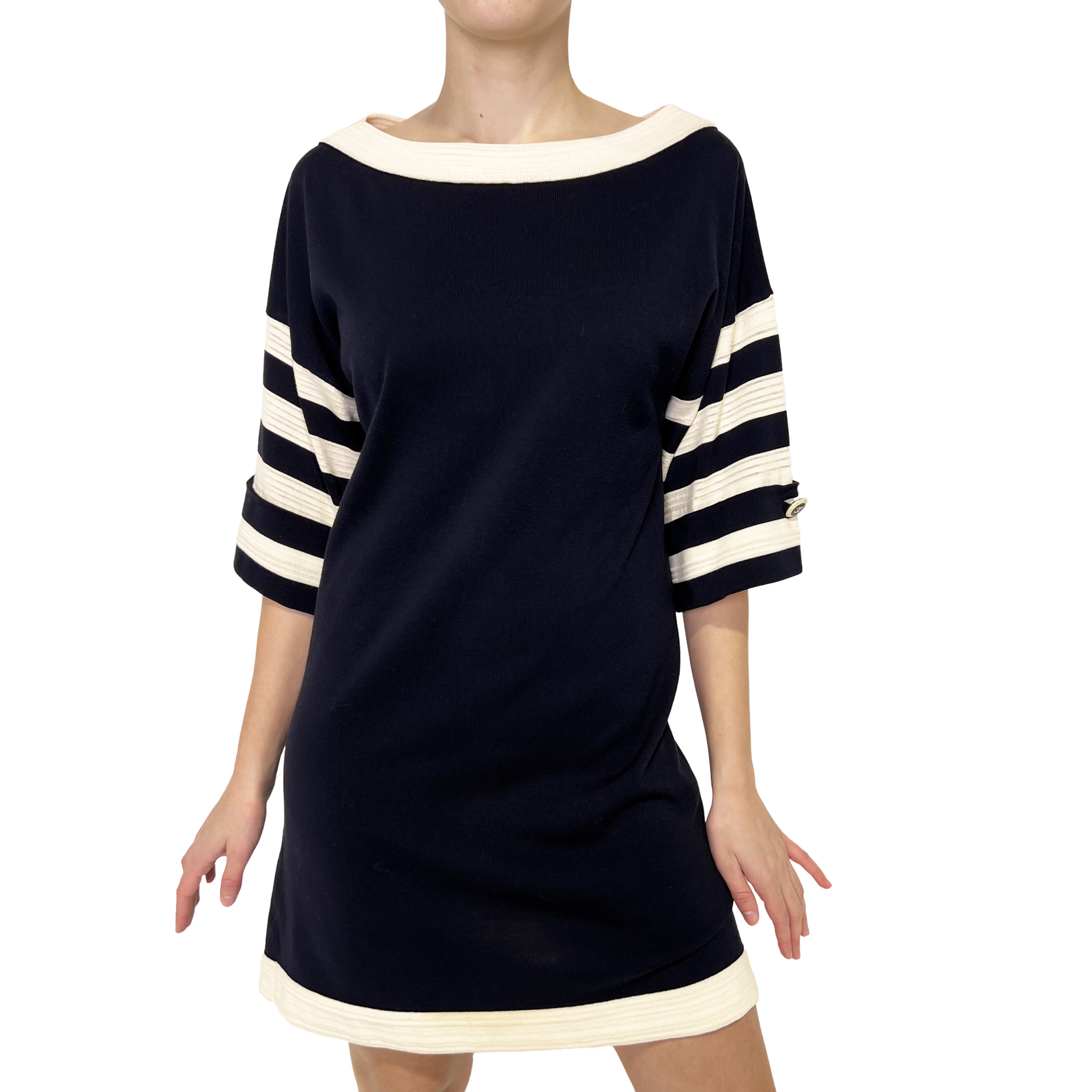 Chanel Navy Frock Sz 36 - AirRobe