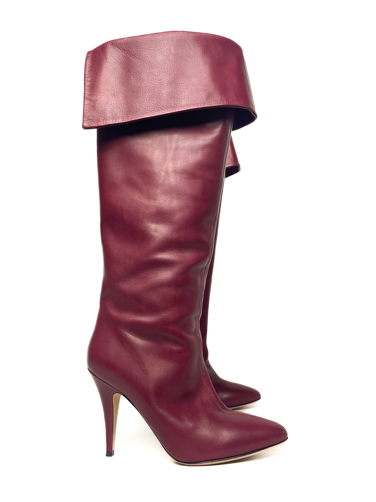 EÉRA Burgundy Long Boots - AirRobe